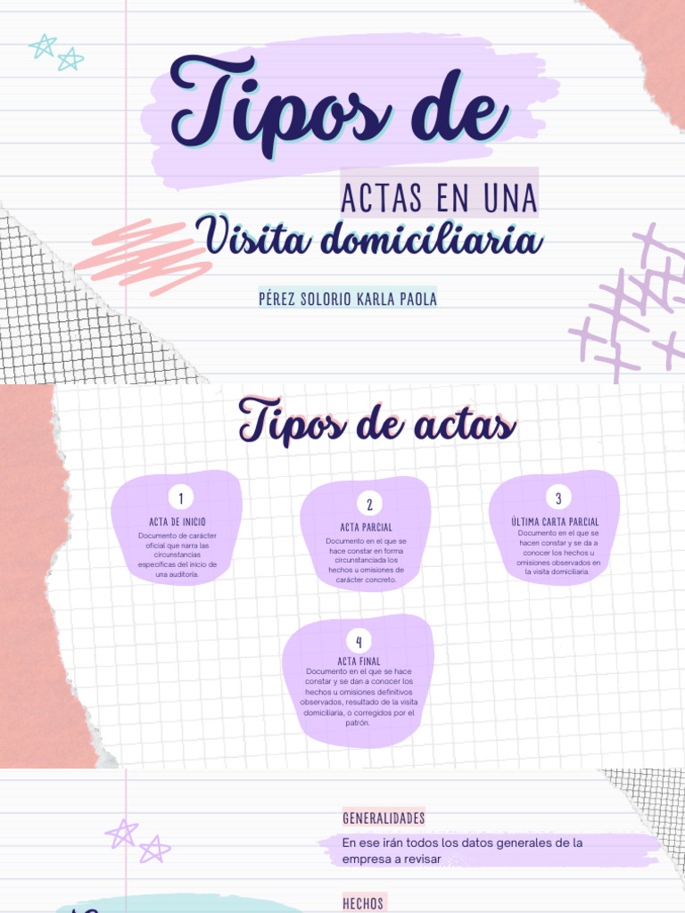 Tipos de Actas | PDF