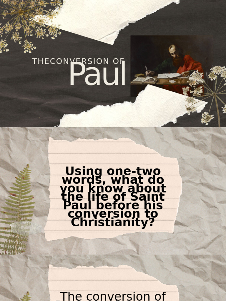 The Conversion. of St. Paul | PDF | Paul The Apostle | Jesus