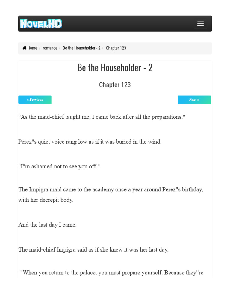 Be The Householder - 2 - Chapter 123 | PDF | Art | Poetry