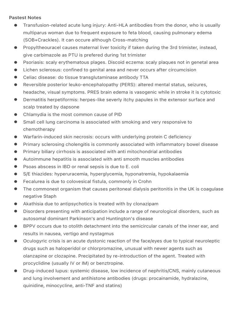 Pastest Notes Personal | PDF