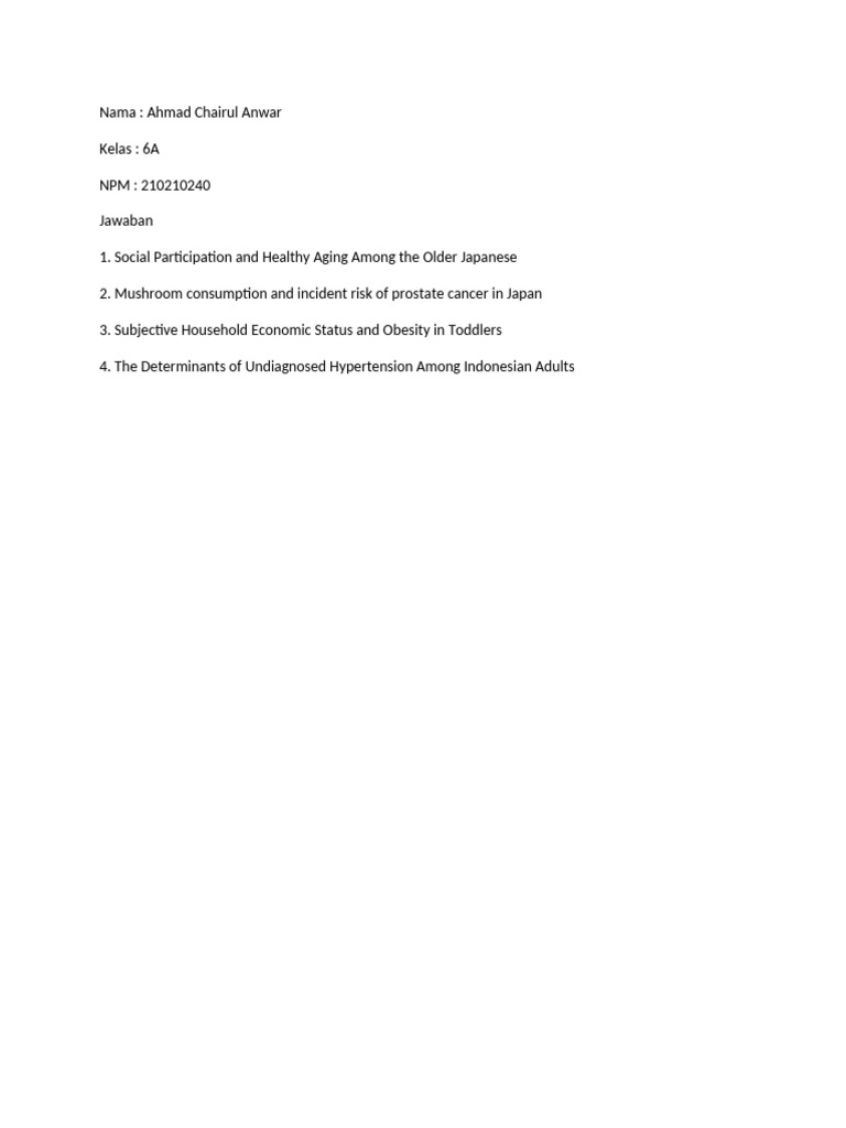 Ahmad Chairul Anwar | PDF