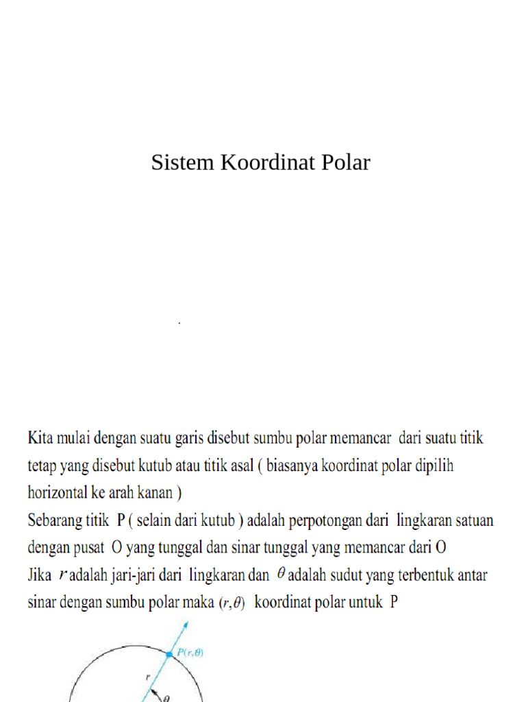 Koordinat Polar | PDF