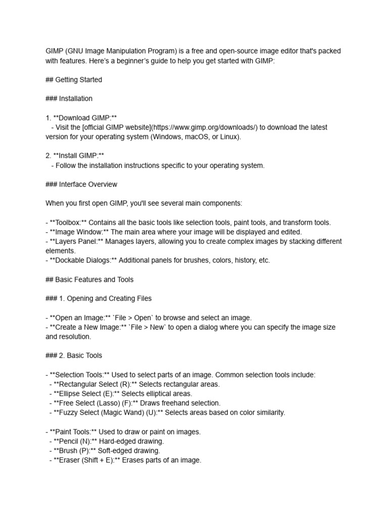 GIMP | PDF