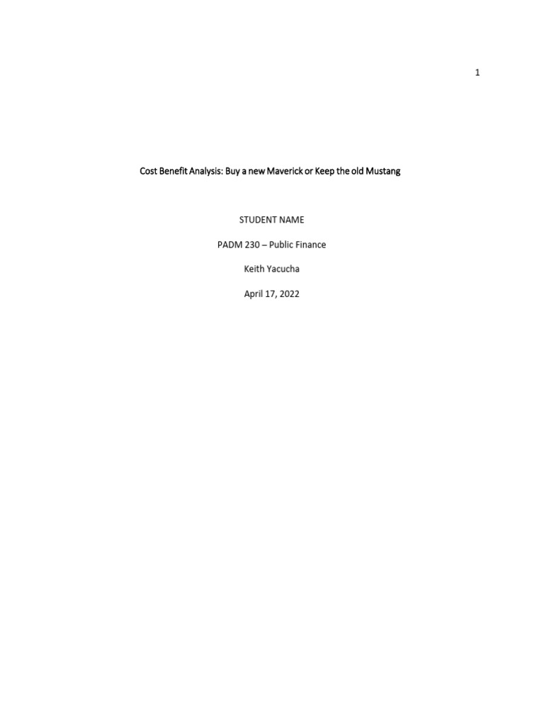 Student CBA Example 2 | PDF