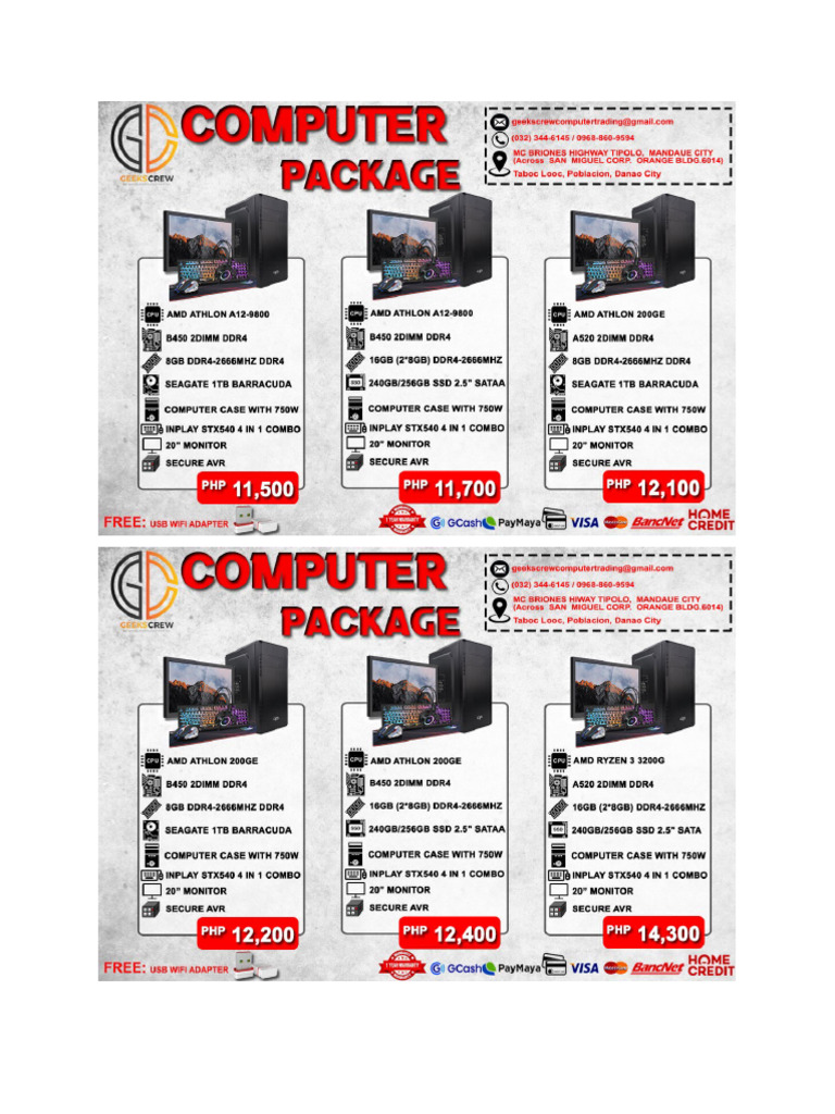 PC Package Print | PDF