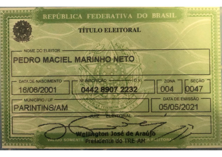 Titulo de Eleitor | PDF