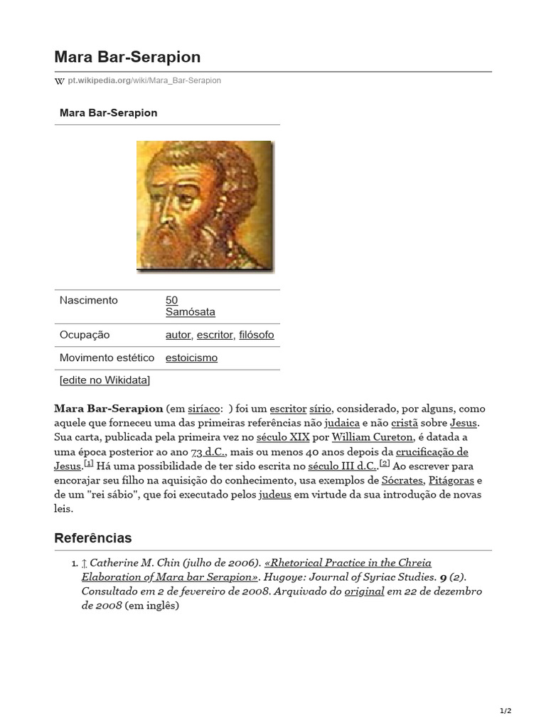 Mara Bar-Serapion | PDF