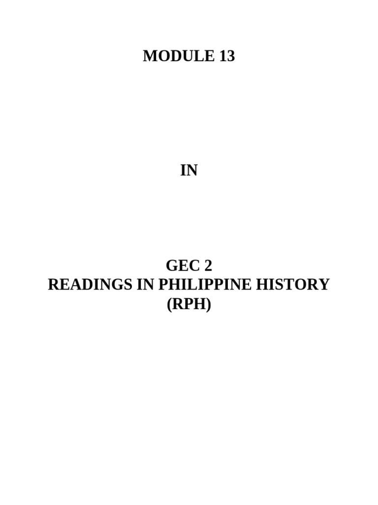 Module 13 RPH | PDF