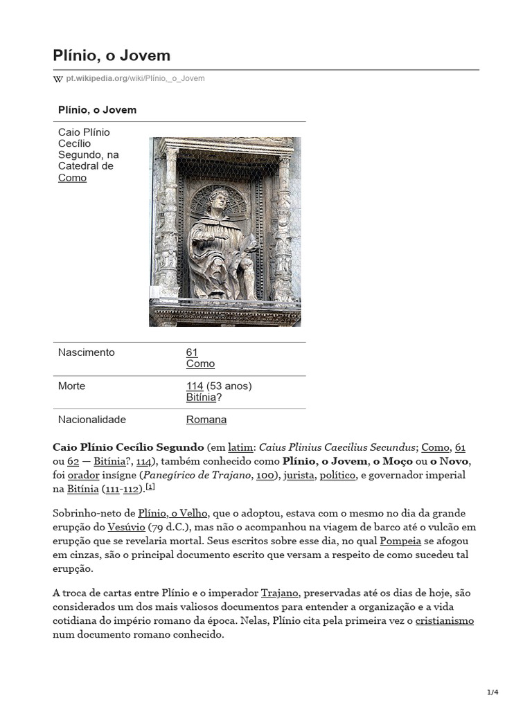 Plínio o Jovem | PDF