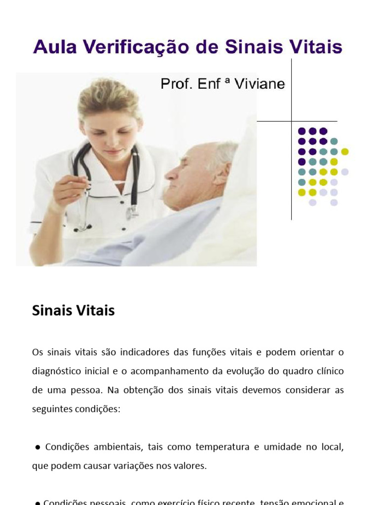 Aula Sinais Vitais. | PDF