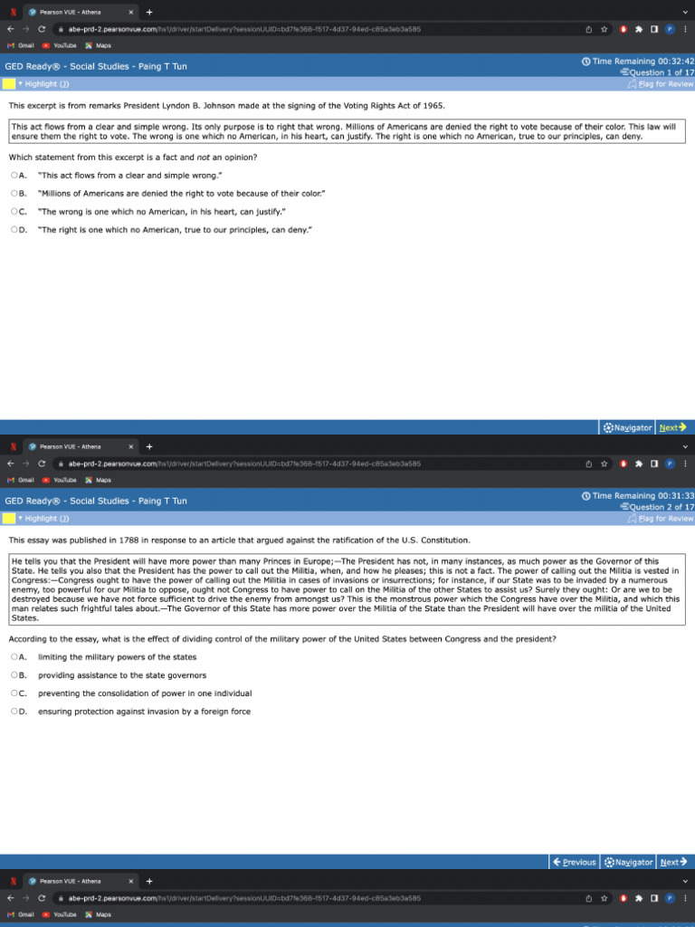 SS Ready Test Question | PDF