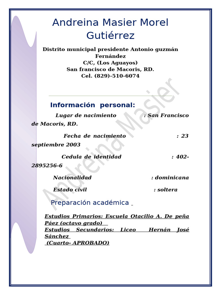 Andreina | PDF
