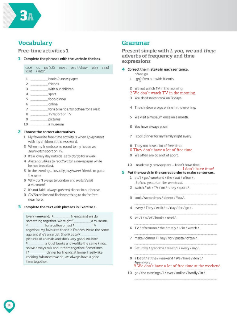 Workbook. Unit (3) .Teacher Afaf | PDF