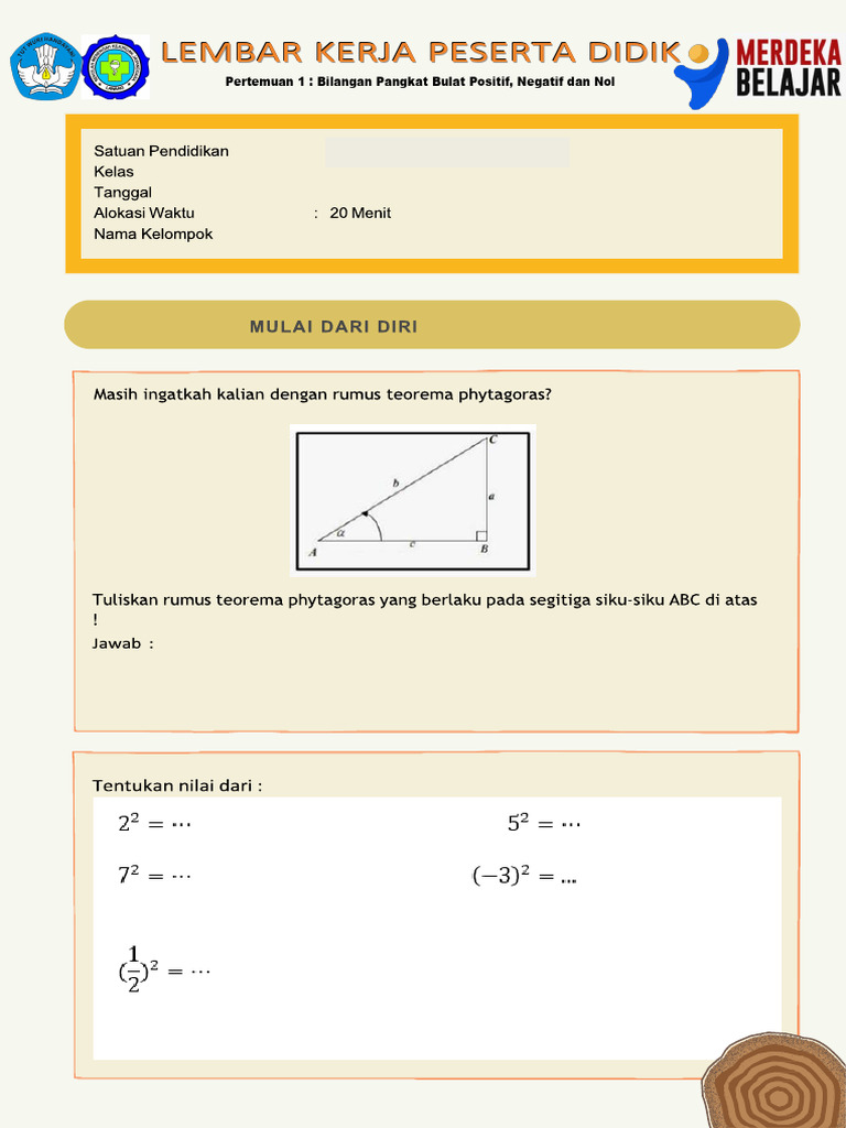 MA X Bilangan Berpangkat LKPD | PDF
