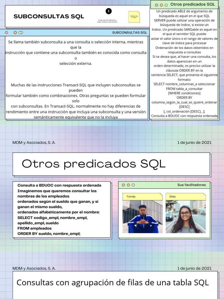 Subconsultas SQL | PDF