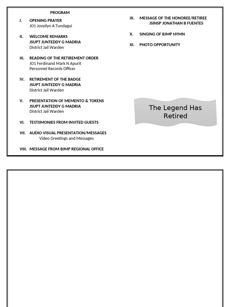 Retirement Program | PDF