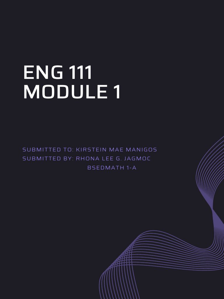 JAGMOC-Module 1 Application | PDF