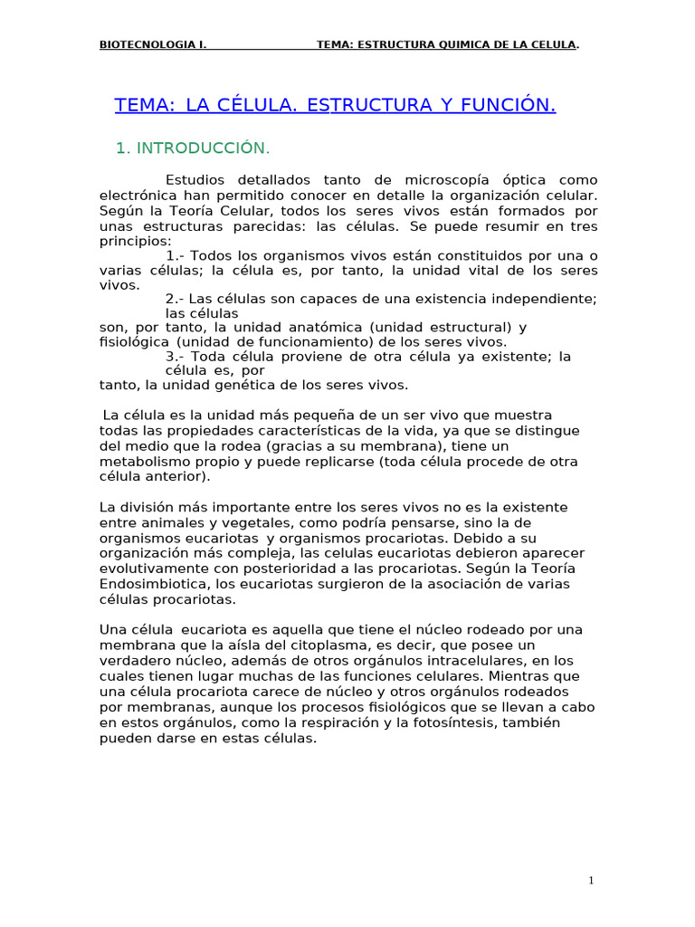 Inma-2-La Celula | PDF