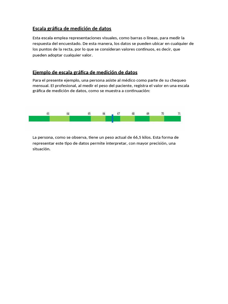 Escala gráfica de medición de datos | PDF