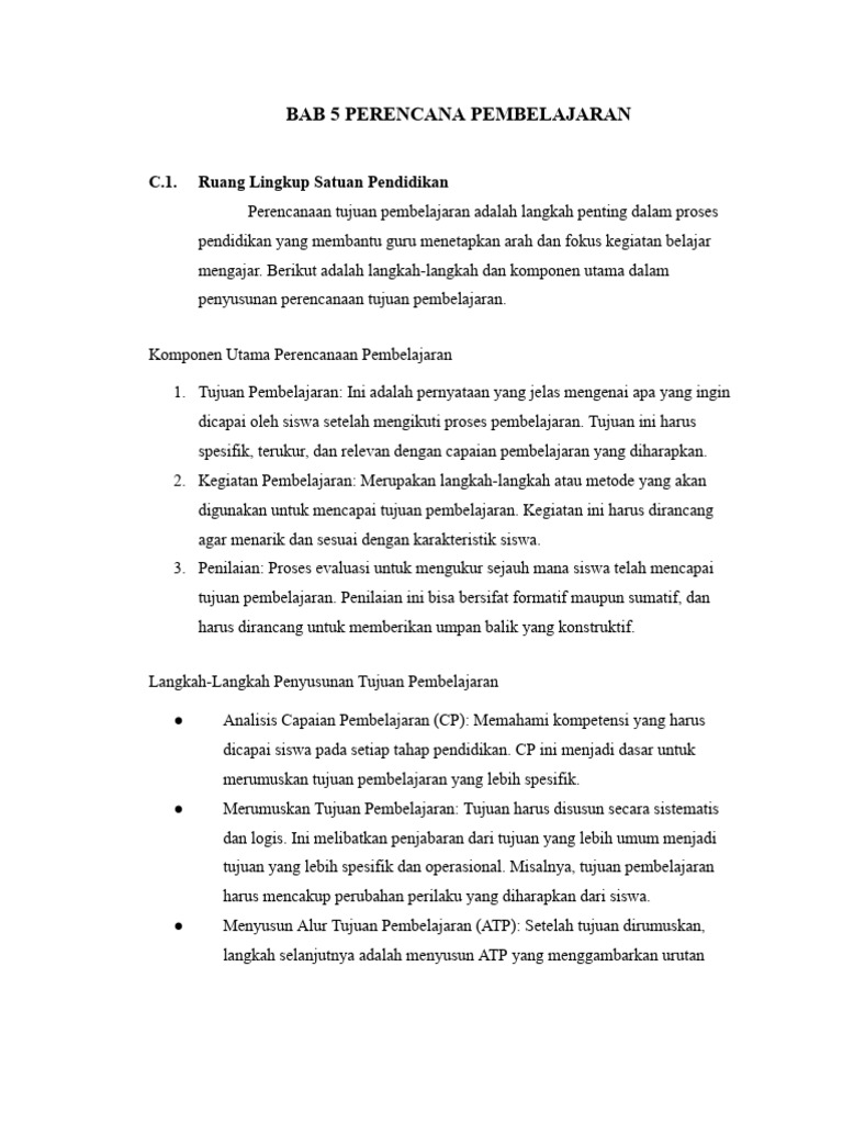 Bab V KSP 2024 | PDF