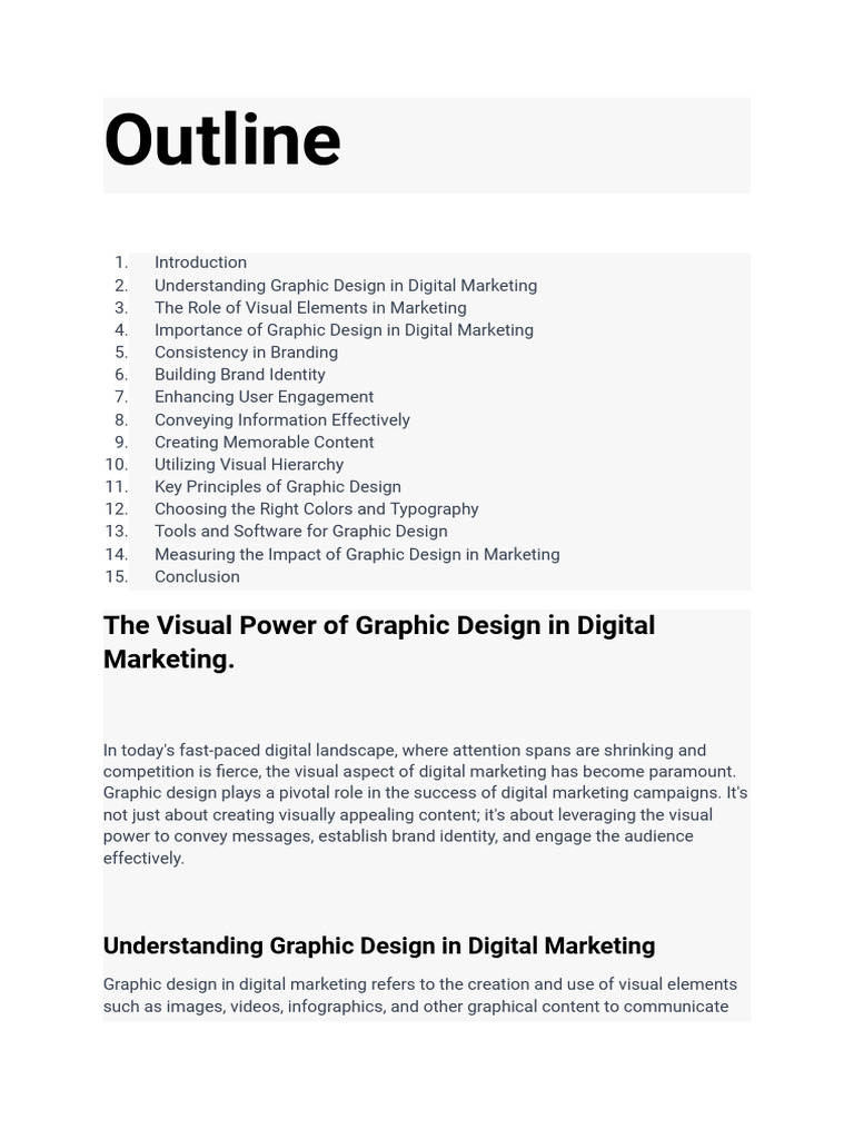 The Visual Power of Graphic Design in Digital Marketing Campaigns | PDF