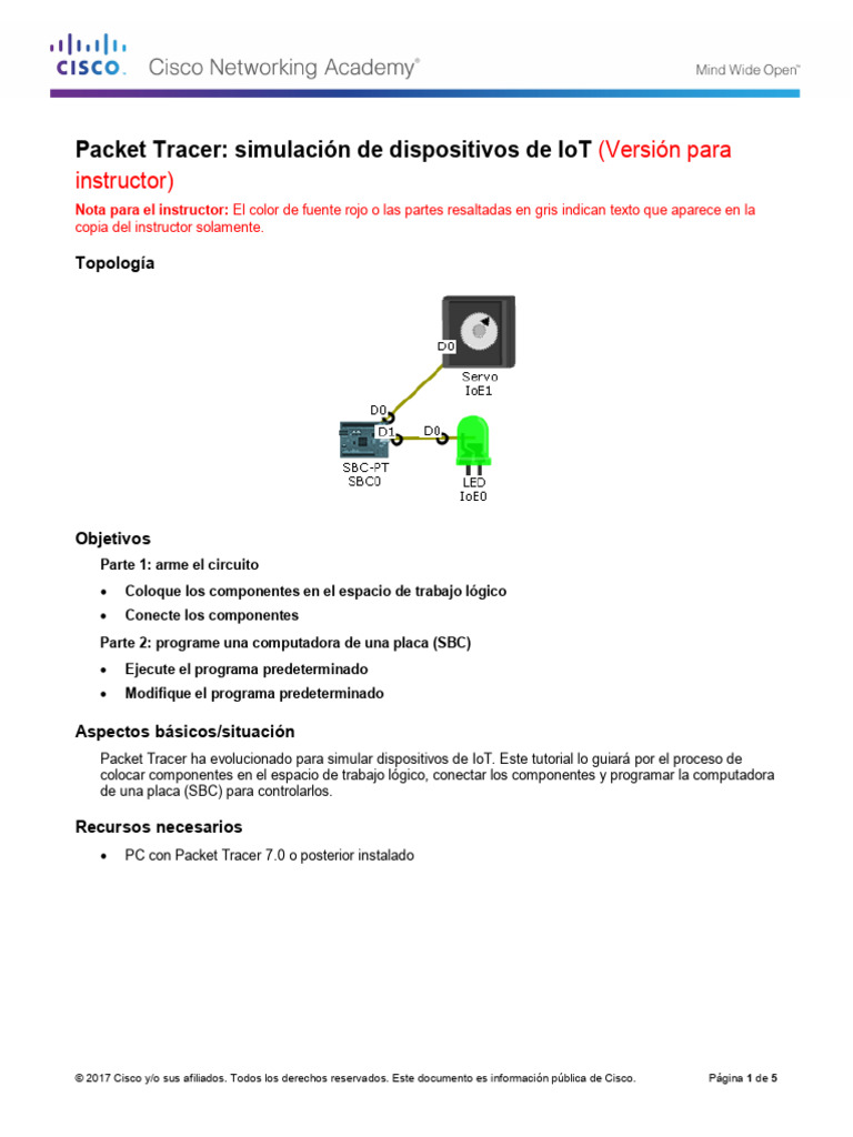2.2.1.4 Packet Tracer - Simulating IoT Devices - ILM | PDF