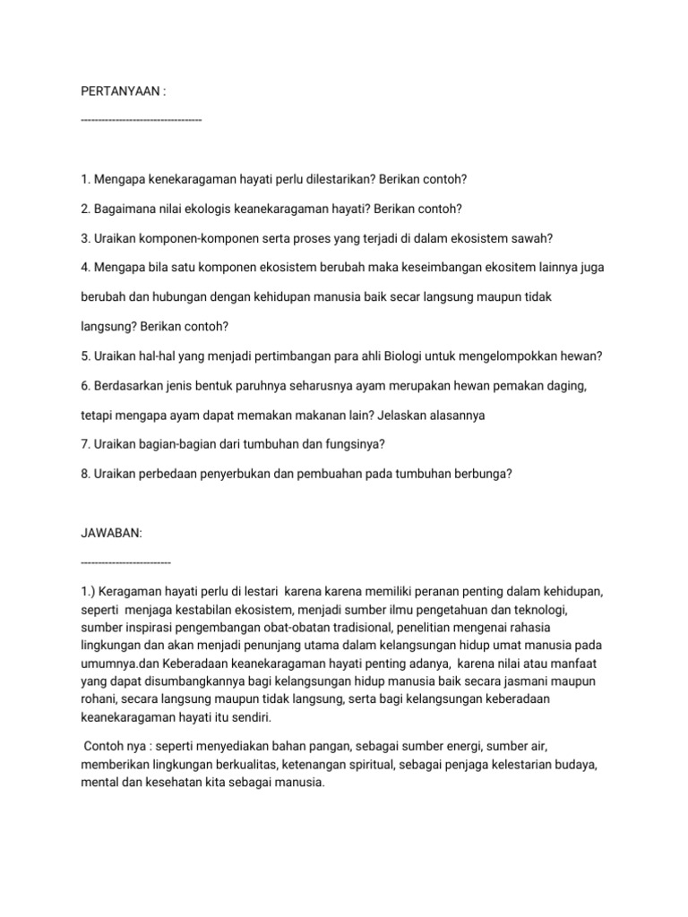 Kondas Biologi - Hajjaziah NST | PDF