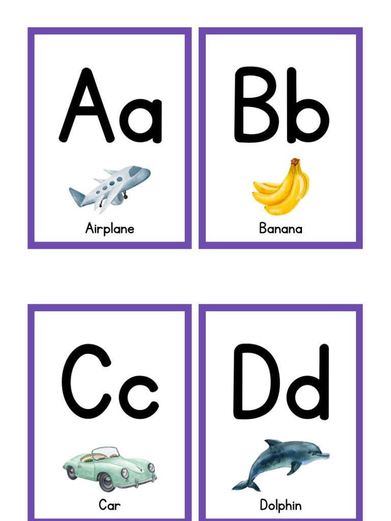 A to Z Alphabet Flashcards for Kids | PDF