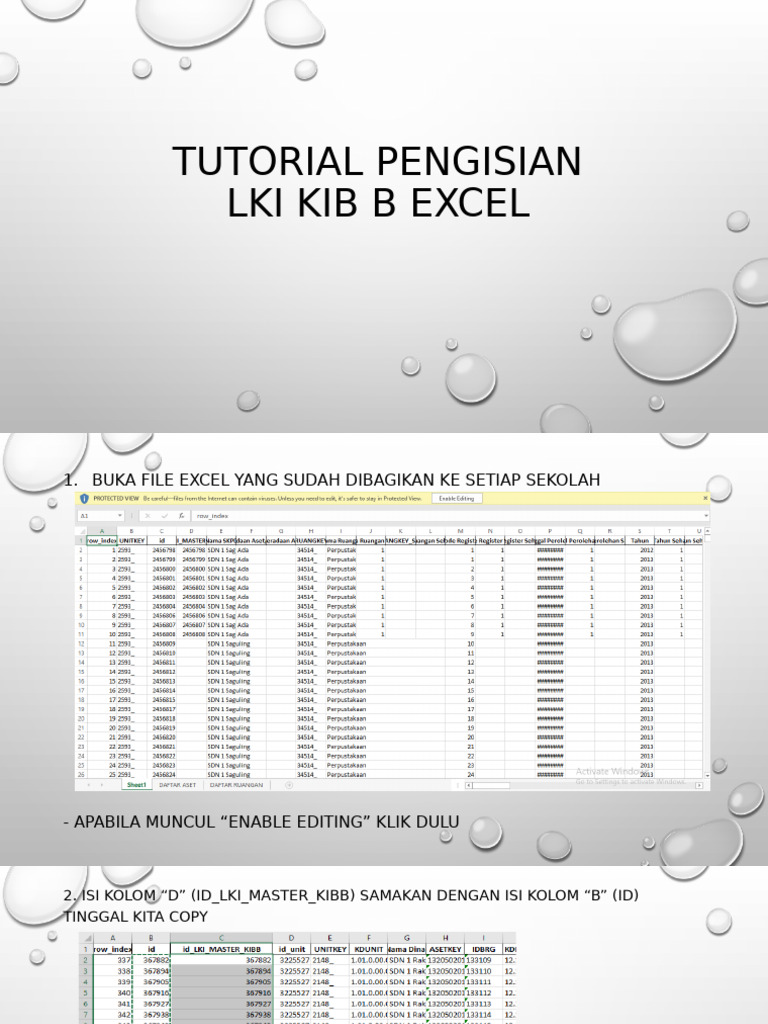 Tutorial Pengisian Kib B | PDF