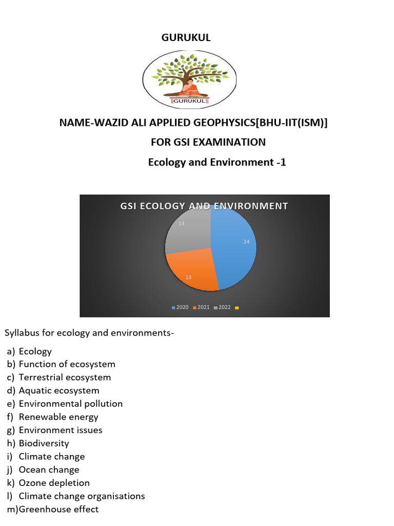 Ecology - 1 | PDF