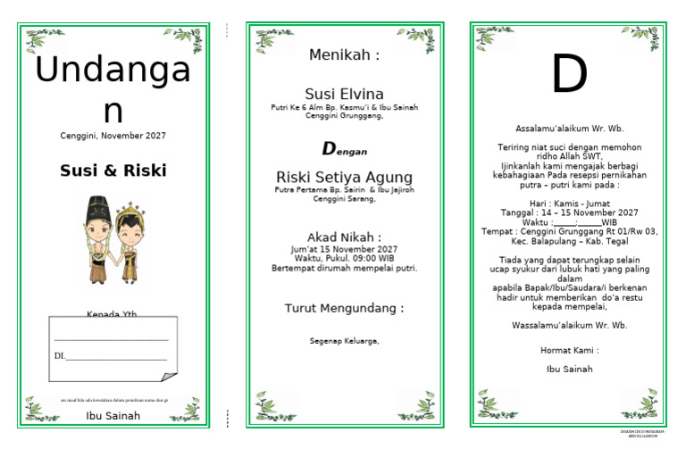 U25 Undangan Pernaikahan U25 | PDF