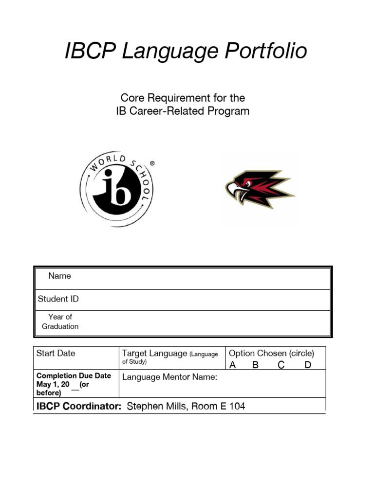 Language Portfolio Template | PDF