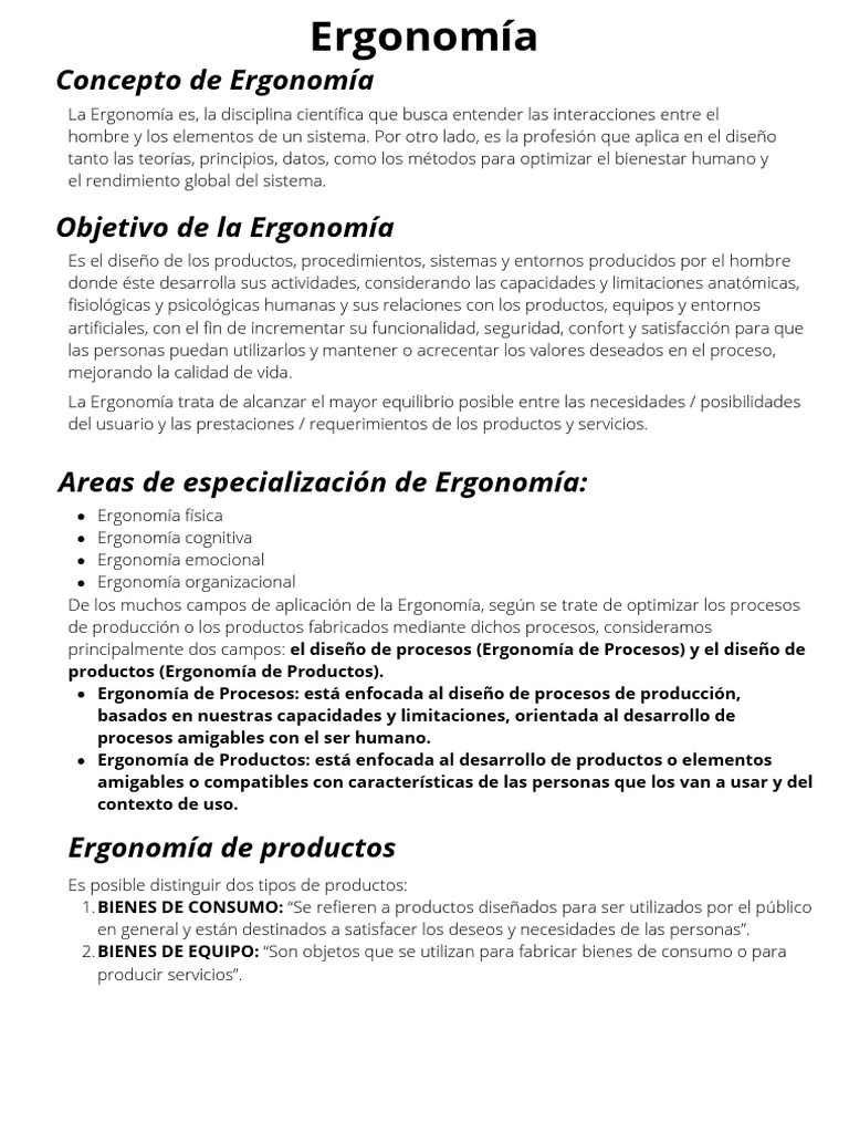 Resumen Ergo | PDF