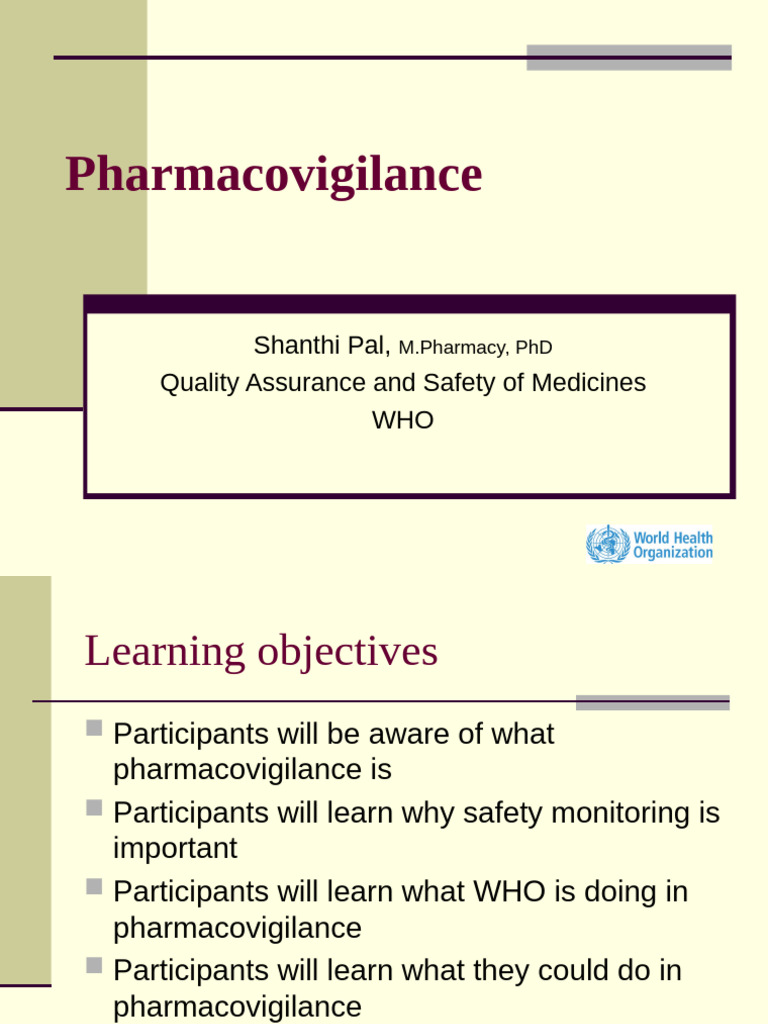 Pharmacovigilance | PDF | Pharmacovigilance | Self-Improvement