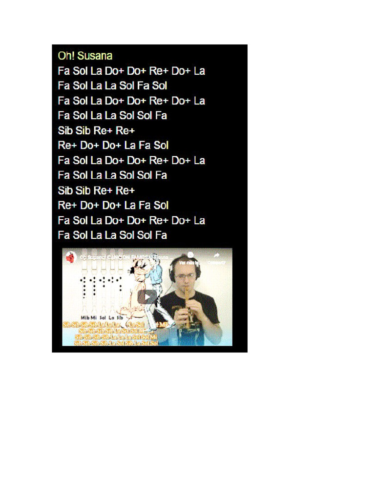 Partitura 2 Oh Susana | PDF