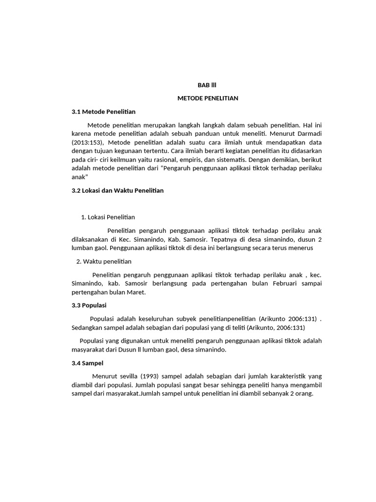 Kesimpulan Dan Saran | PDF