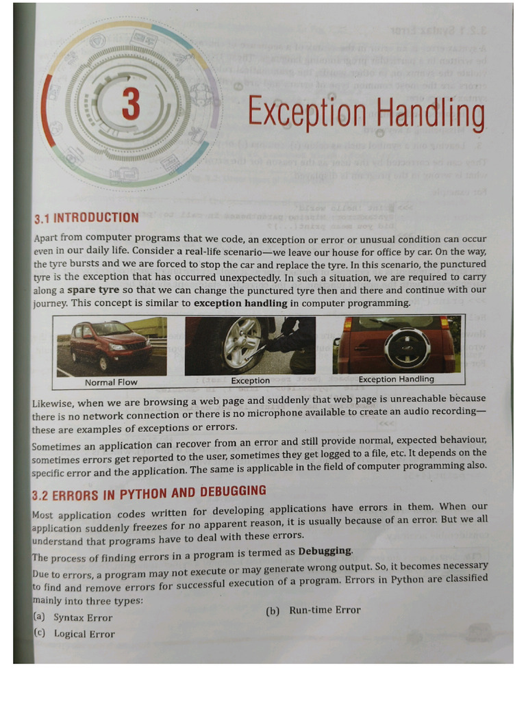 Chapter - 3 Exception Handling | PDF