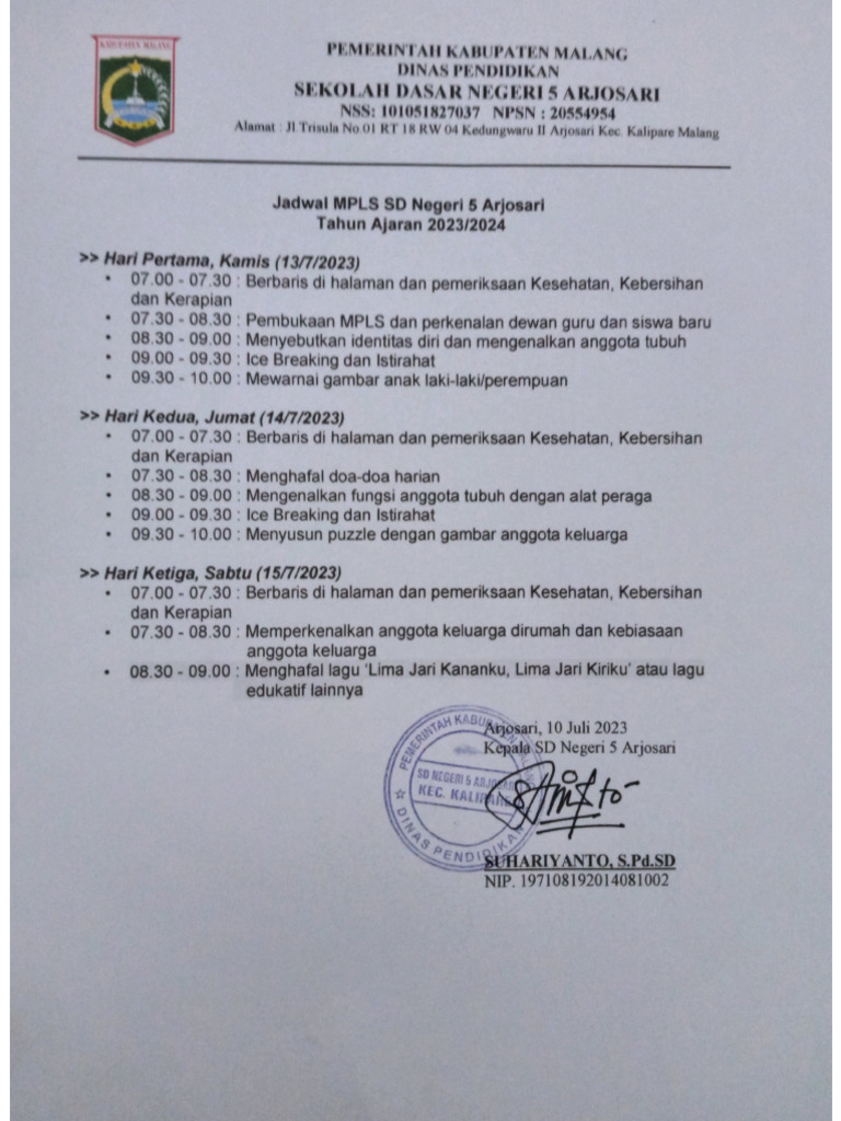 Jadwal MPLS | PDF