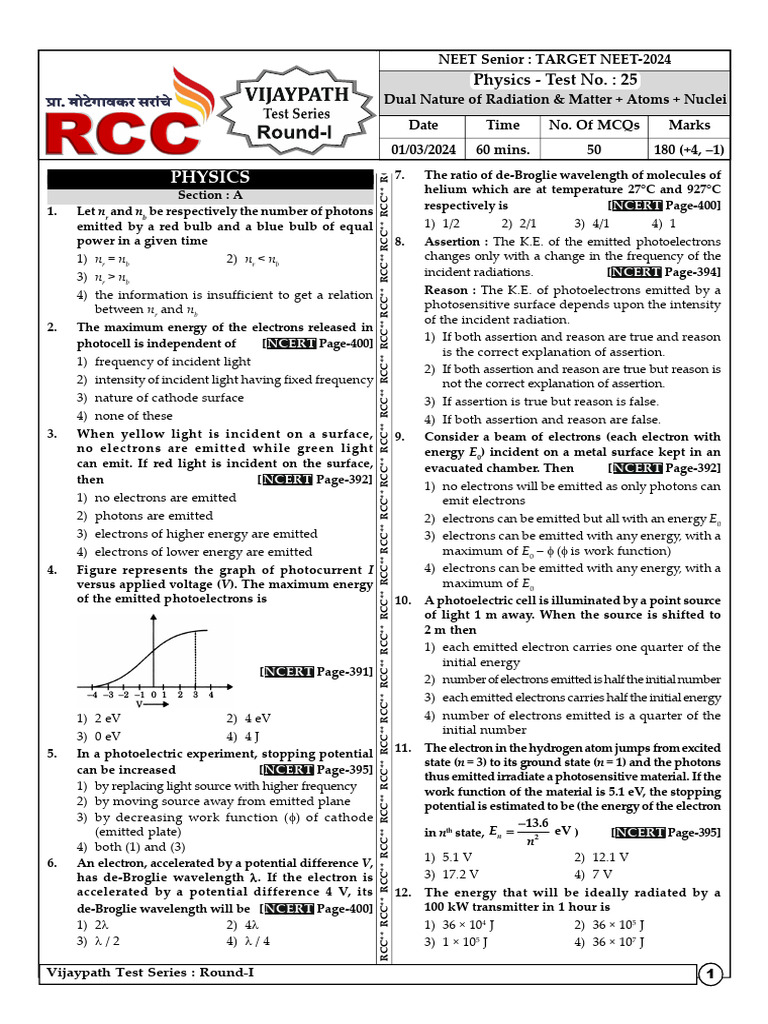 Physics: The Leader in Chemistry | PDF