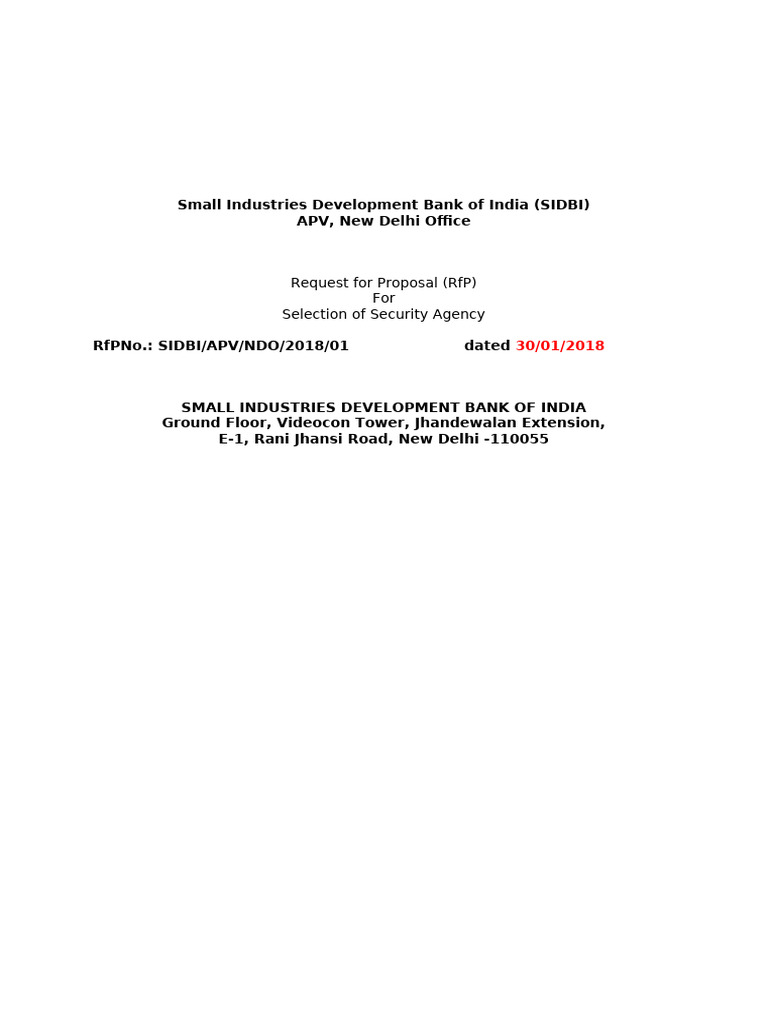 Security Guard Tender | PDF