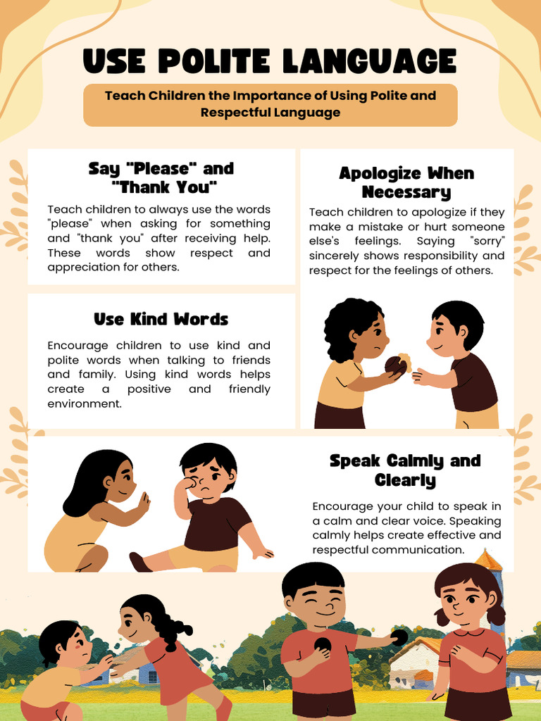 Say "Please" and "Thank You" Apologize When Necessary: Use Polite Language | PDF