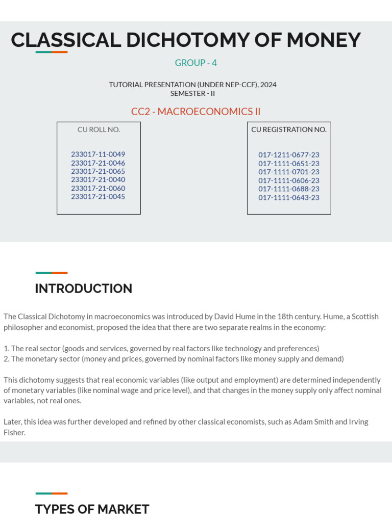 Classical Dichotomy | PDF