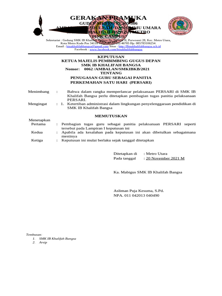 SK Perjusa 2019 Pta | PDF