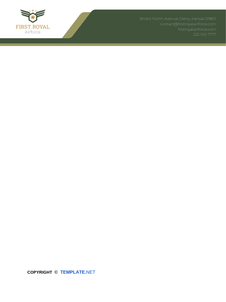 Air Force Letterhead Template | PDF