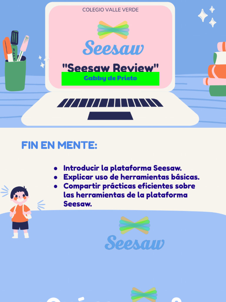 Taller: Seesaw Introduction | PDF