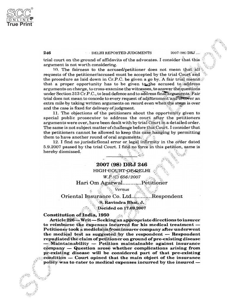 Hari Om Aggarwal DHC | PDF