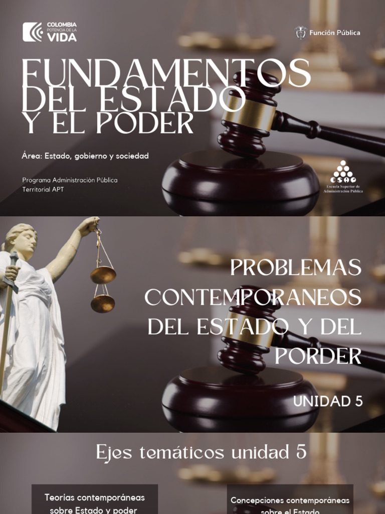 Unidad 5 Fundamentos Del Estado y El Poder | PDF