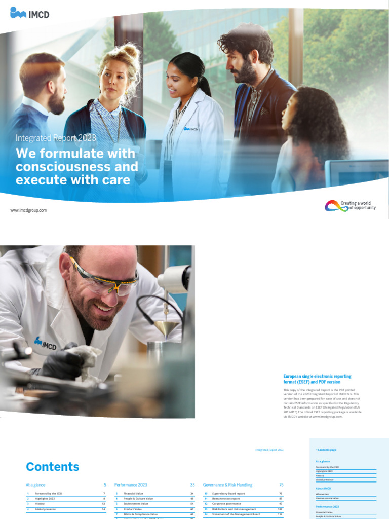 IMCD NV Integrated Report 2023 | PDF