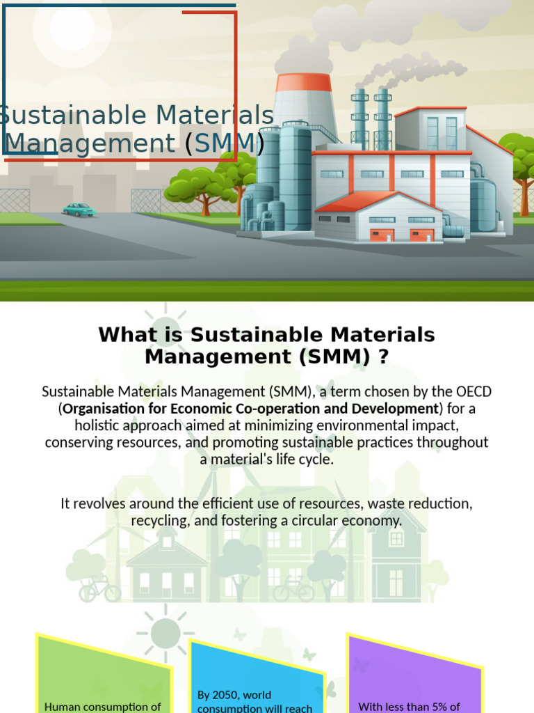Sustainable Materials Management (SMM) | PDF