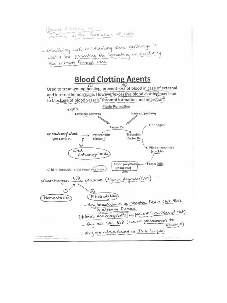 Blood Clotting Agents | PDF
